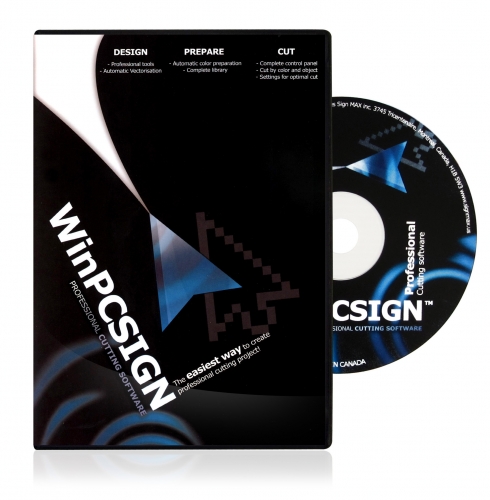 Logiciel de découpe WinPcSign Pro avec vectorisation automatique