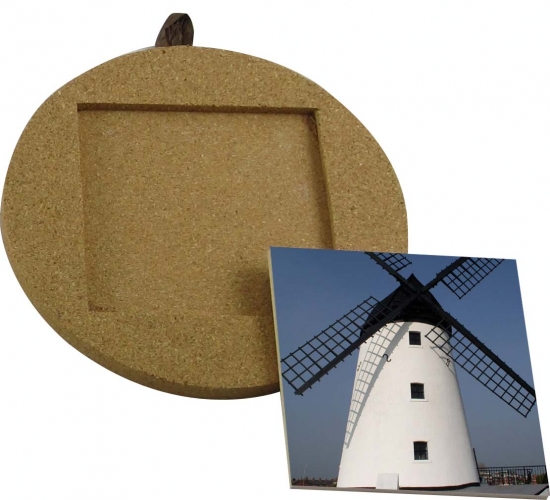 Cadre photo / dessous de plat rond