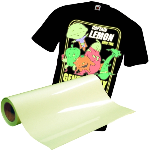 PromaPrint PU Darklite, flex imprimable photoluminescent pour marquage textile