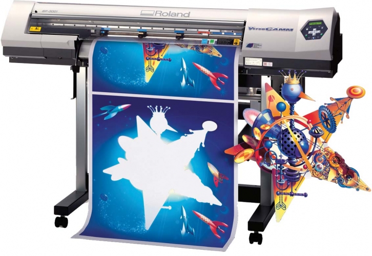 ROLAND VERSACAMM SP-300i impression + découpe éco-solvant
