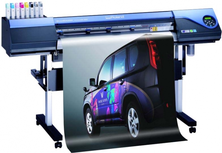 ROLAND VERSACAMM VS-420 impression + découpe éco-solvant